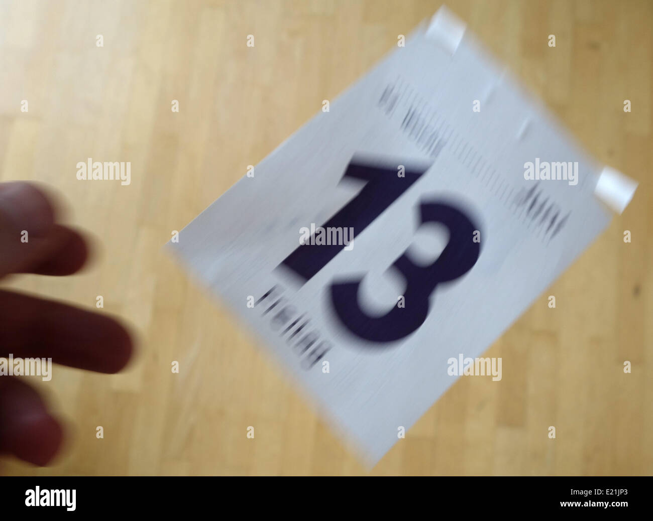 Berlin, Germany. 13th June, 2014. ILLUSTRATION - A page of a calender ...