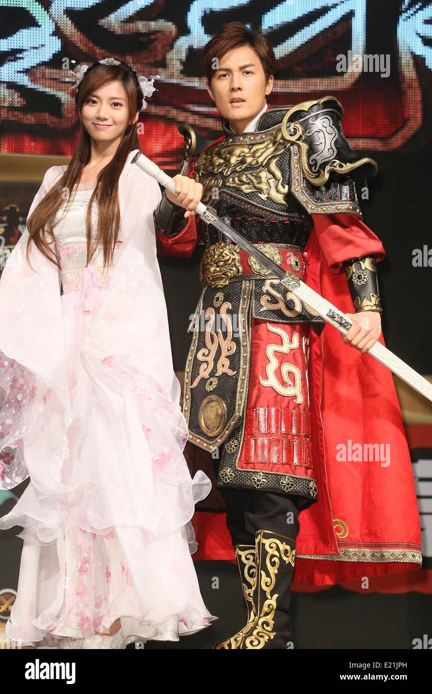 Taipei, China. 11th June, 2014. Singer Kenji Wu promotes video game in ...