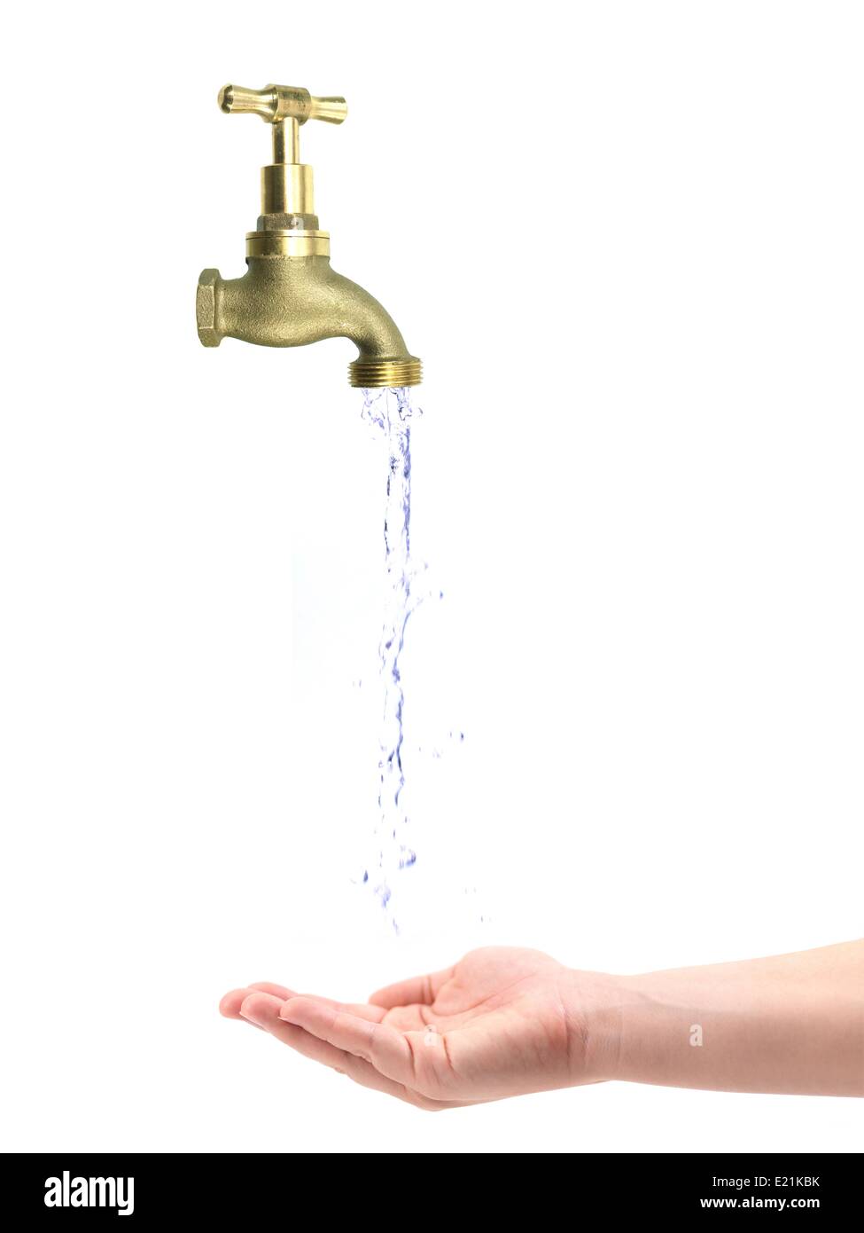 A tap isolated against a white background Stock Photo - Alamy