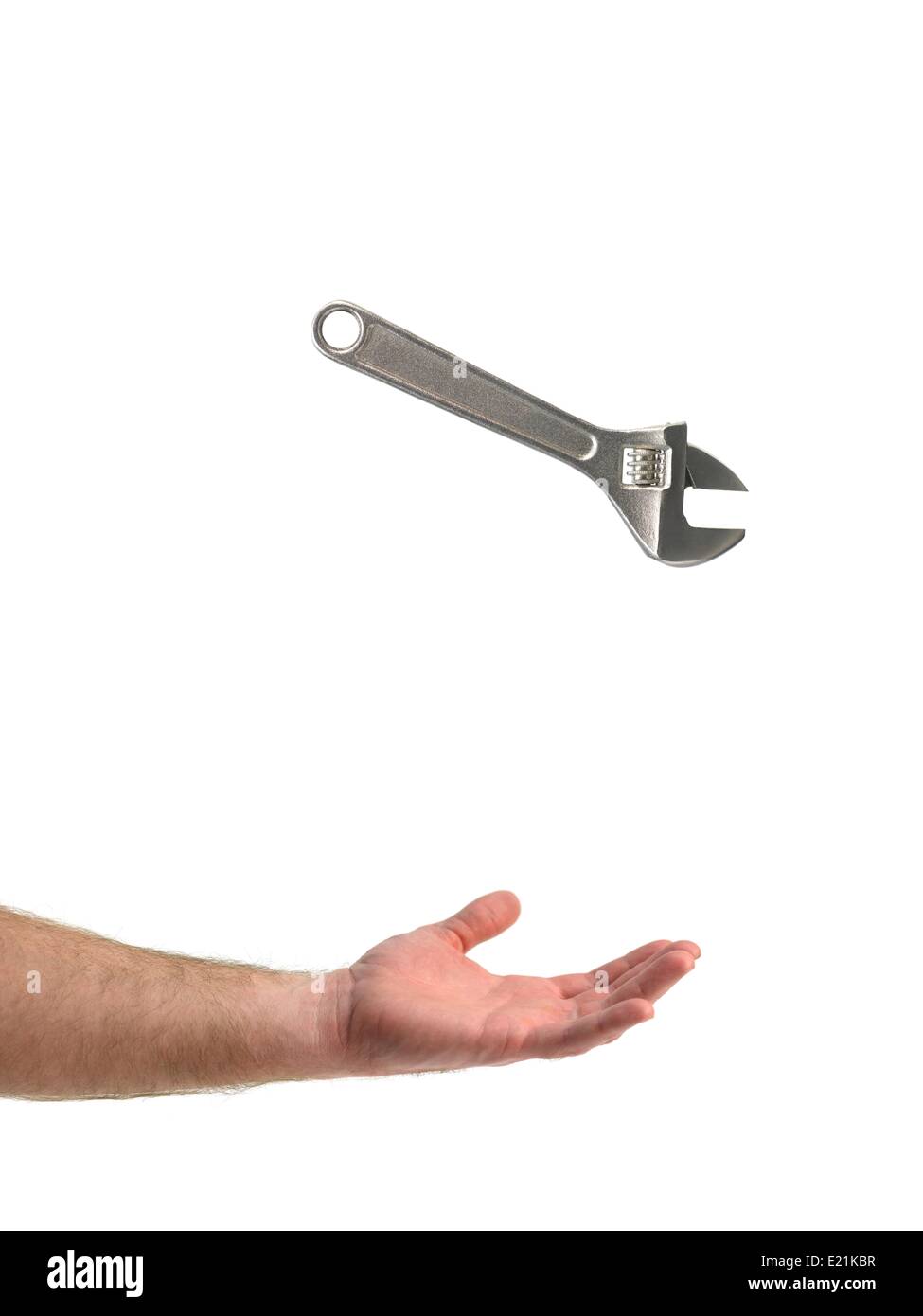 Tools isolated against a white background Stock Photo - Alamy