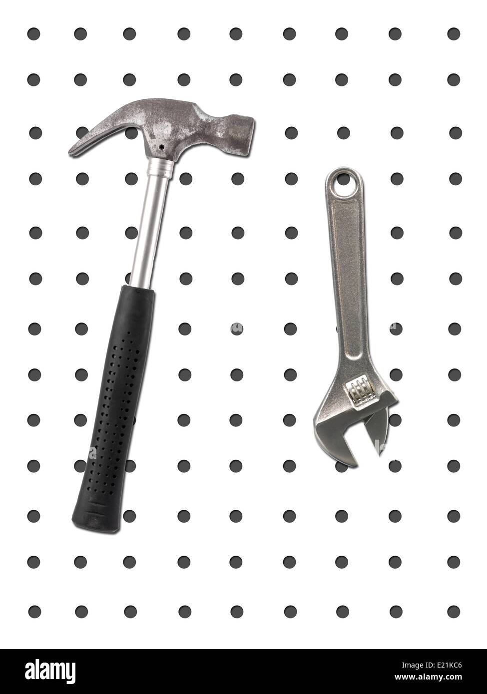 Tools isolated against a white background Stock Photo - Alamy