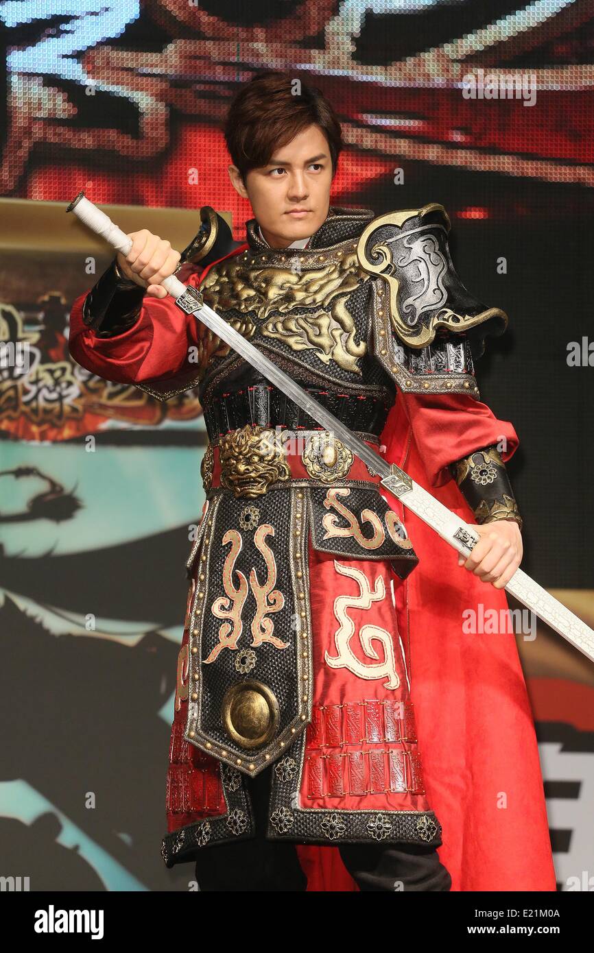 Taipei, China. 11th June, 2014. Singer Kenji Wu promotes video game in ...