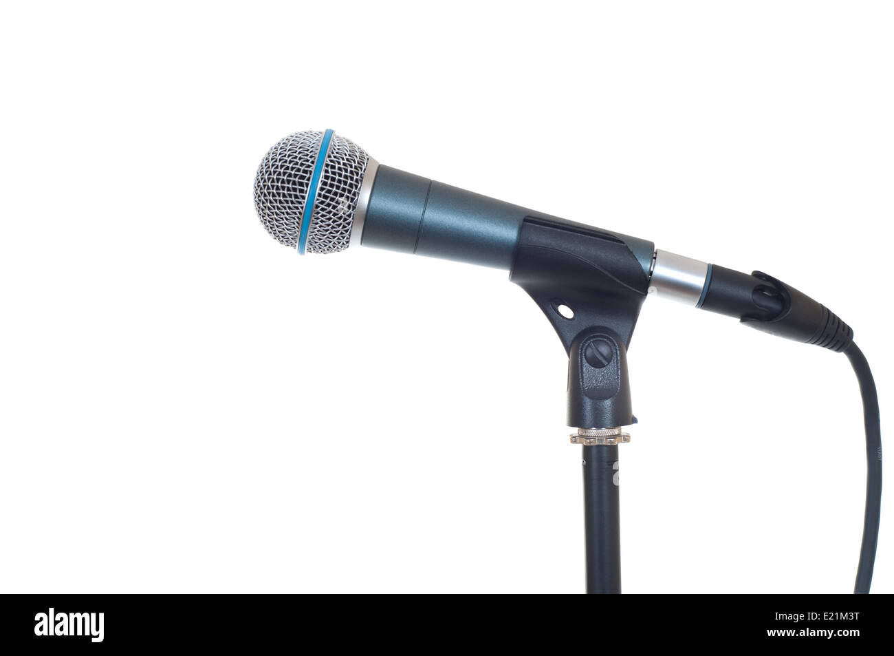 microphone isolated on white Stock Photo - Alamy