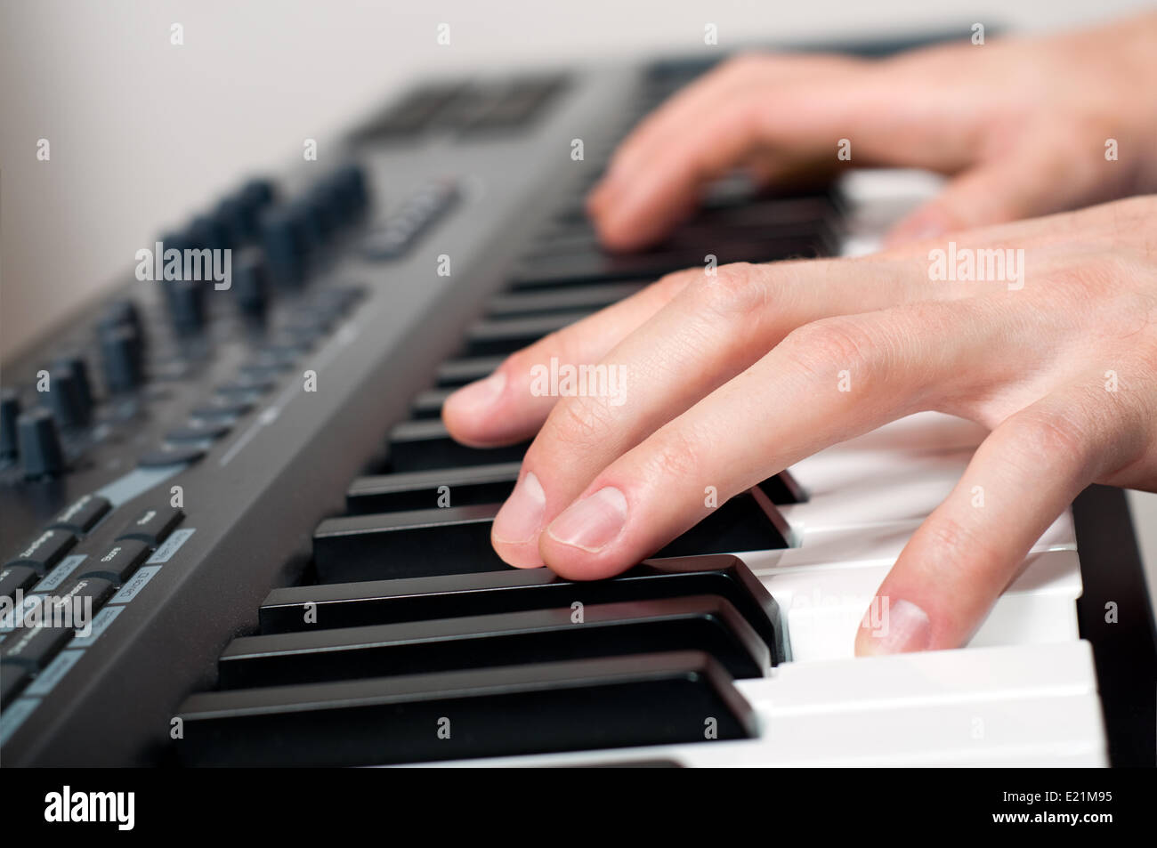 man playing piano Stock Photo - Alamy