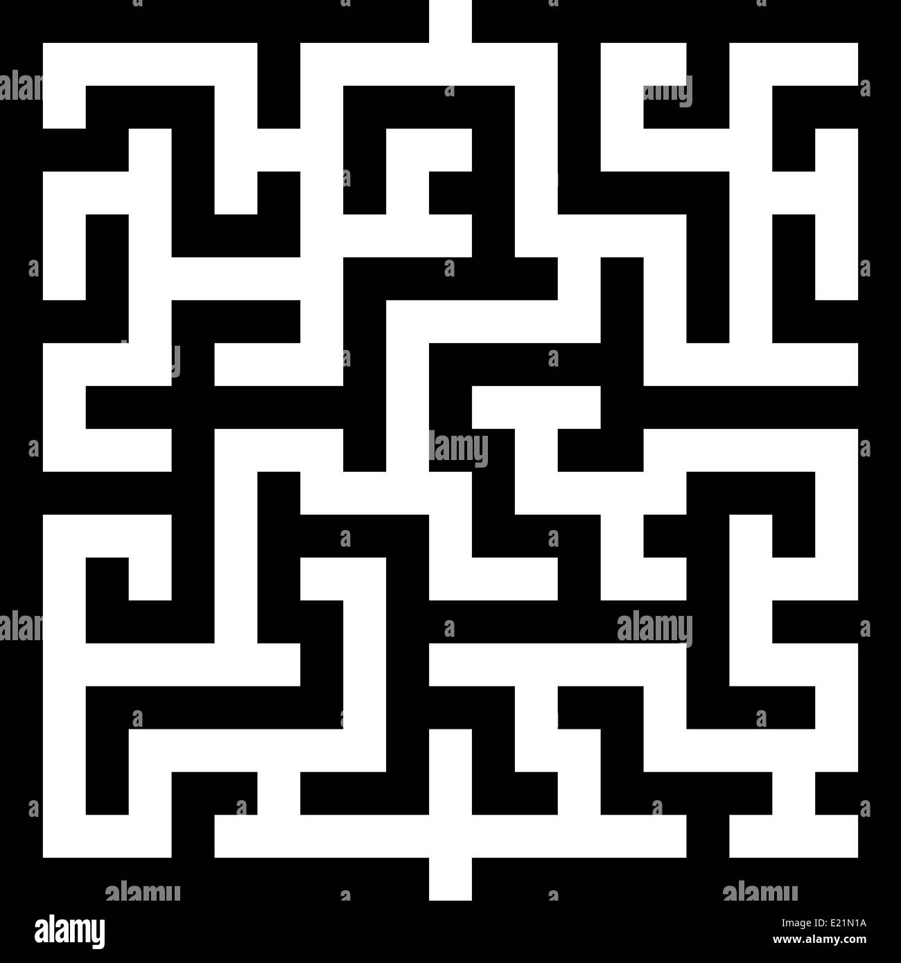 Square maze Black and White Stock Photos & Images - Alamy