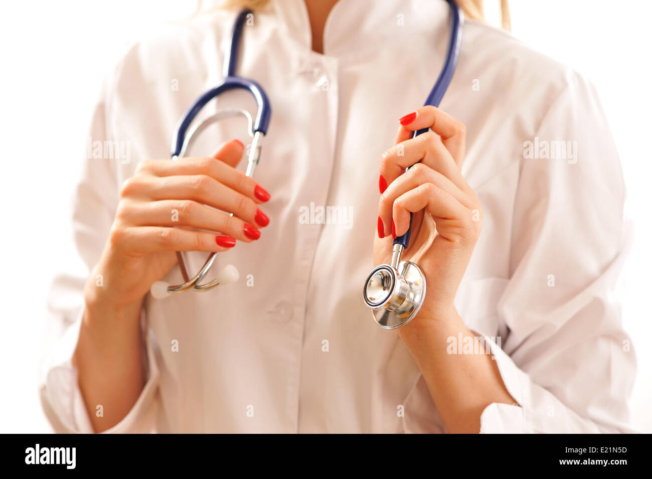 Doctor with stethoscope Stock Photo - Alamy