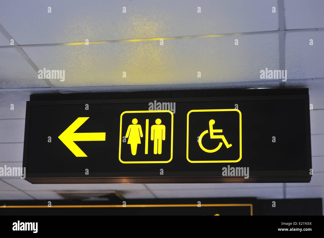 Airport toilet signs Stock Photo - Alamy