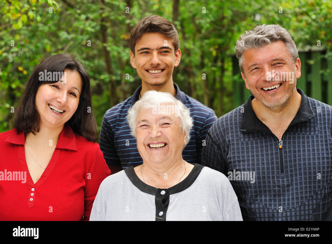 Adult family three teenager hi-res stock photography and images - Alamy