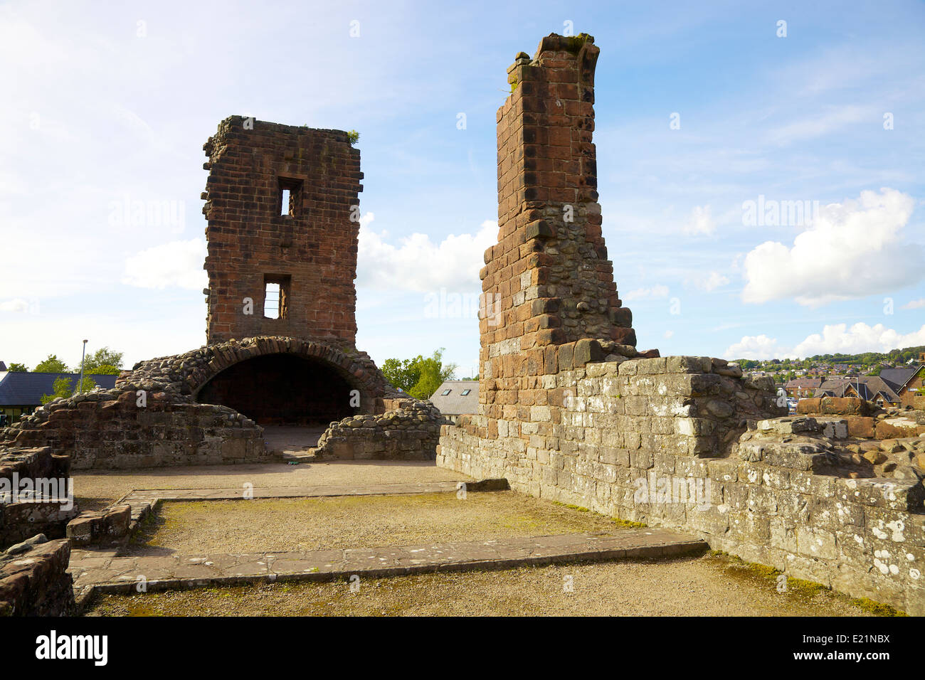 Penrith Castle ruins. Penrith, Cumbria, England, United Kingdom Stock ...