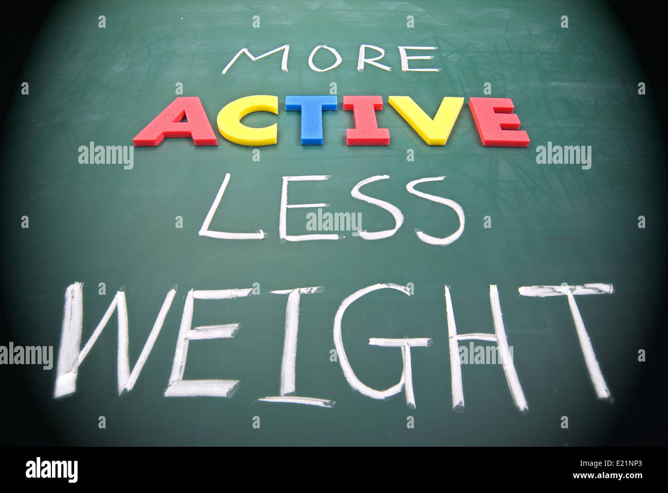 More active less weight Stock Photo - Alamy