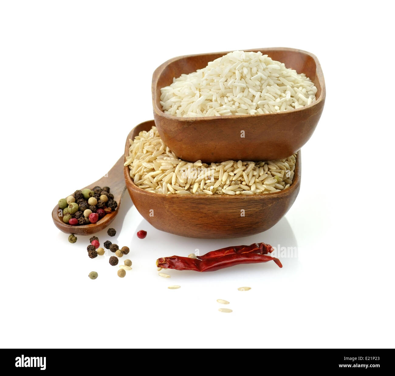 Harvesting the rice Cut Out Stock Images & Pictures - Alamy