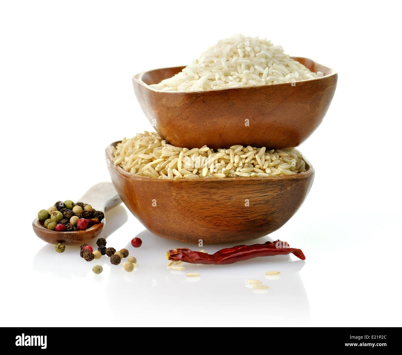 Harvesting the rice Cut Out Stock Images & Pictures - Alamy