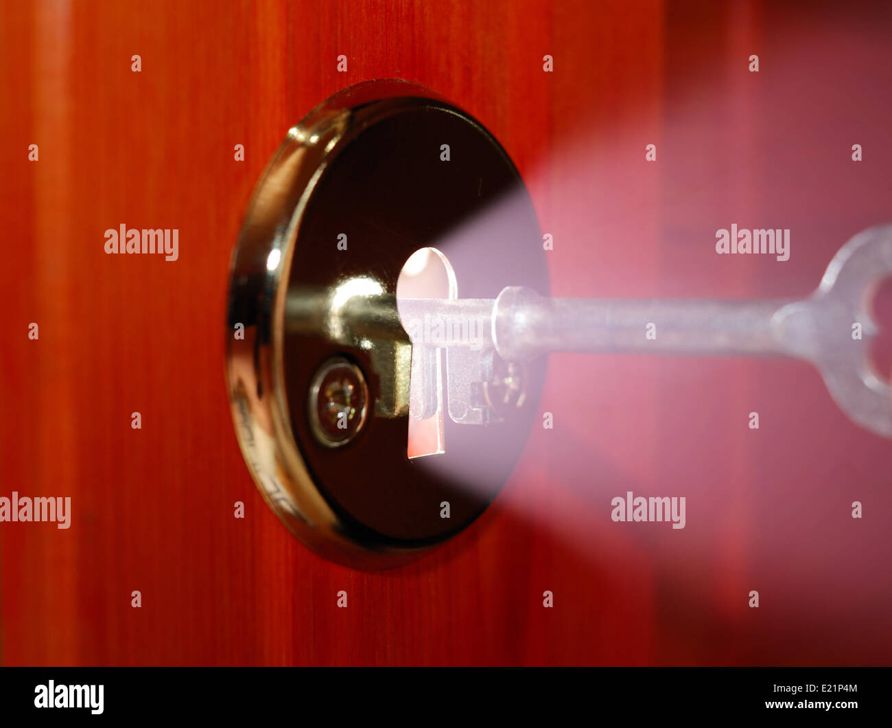Key and keyhole Stock Photo - Alamy