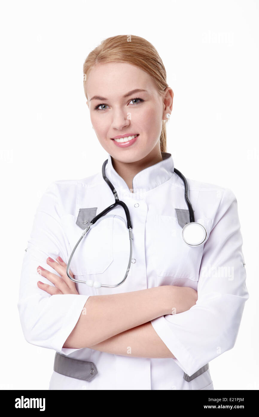 Doctor with stethoscope Stock Photo - Alamy