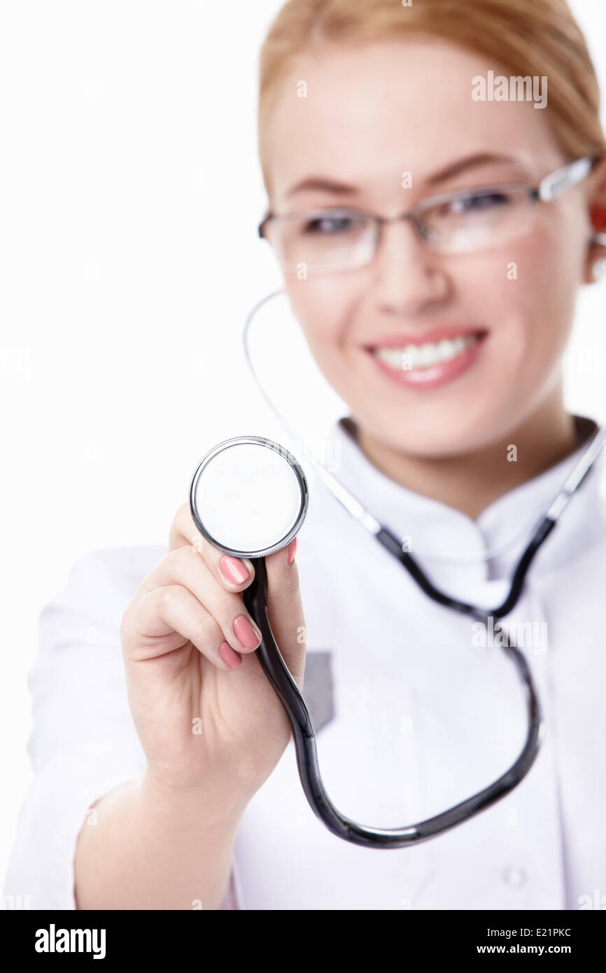 Doctor with a stethoscope Stock Photo - Alamy