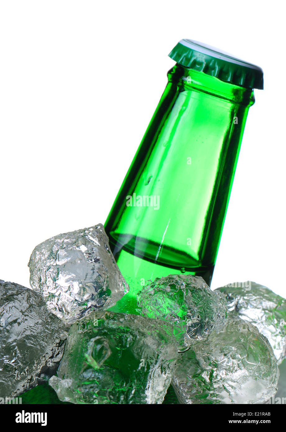 Green beer bottle Stock Photo - Alamy