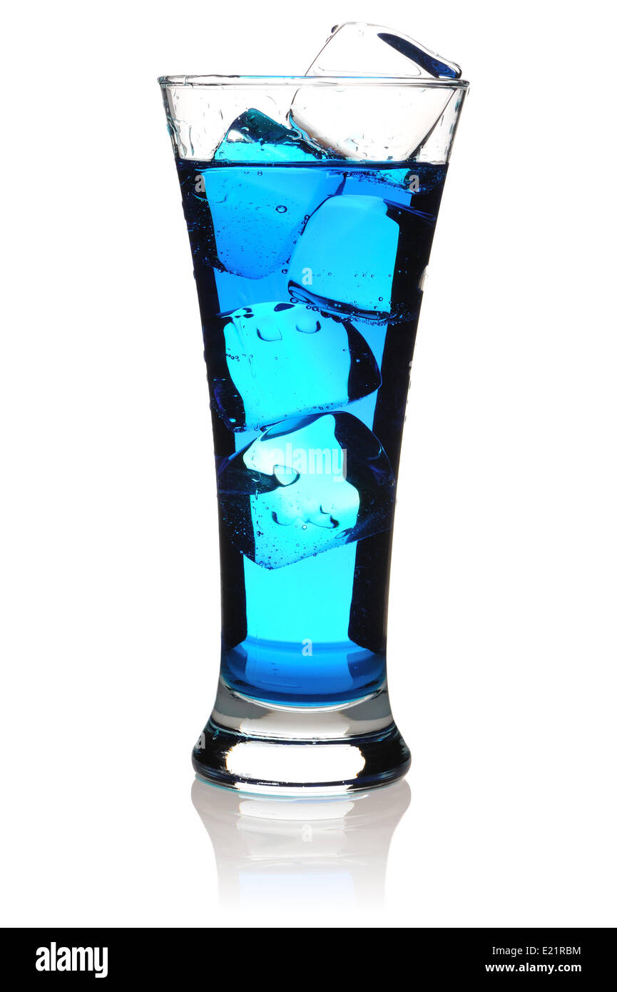 Blue Curacao cocktail Stock Photo - Alamy