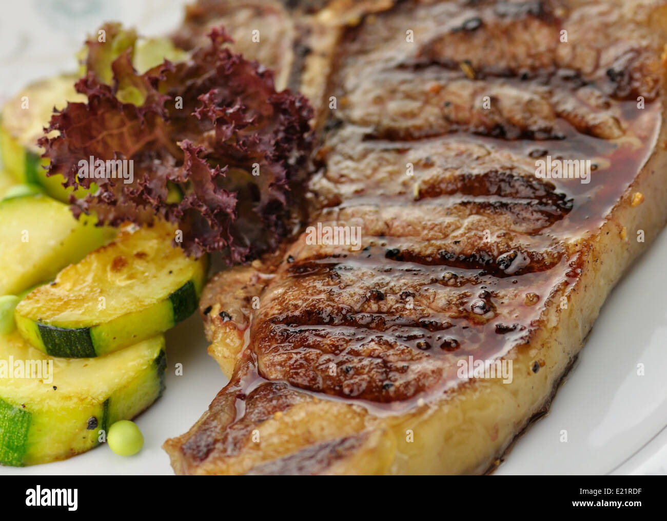 barbecue T Bone steak close up Stock Photo - Alamy