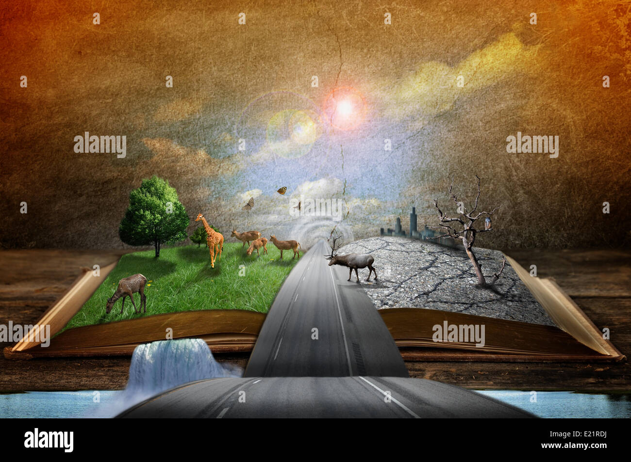 old magic book Stock Photo - Alamy