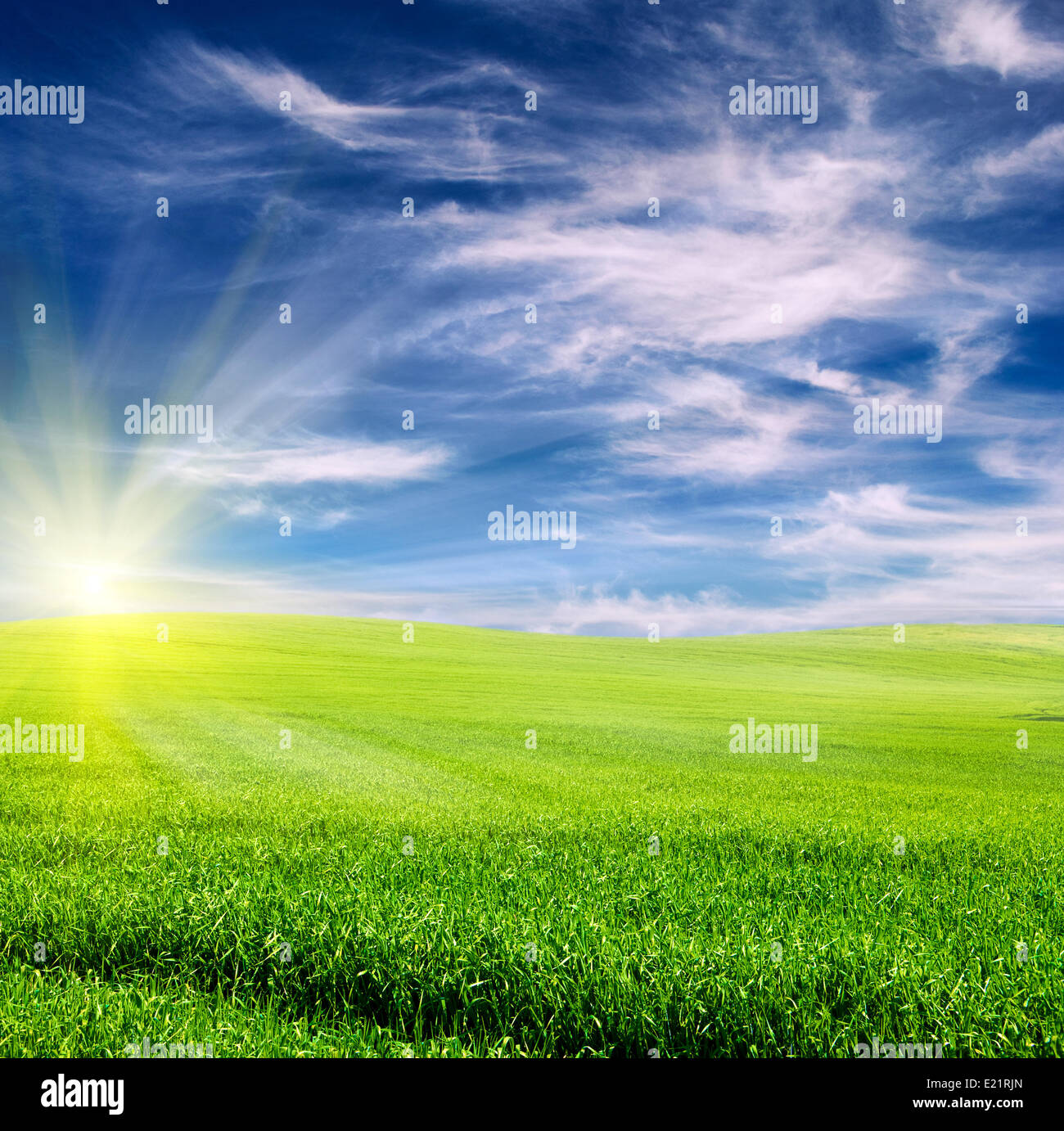 Cloud and blue sky over countryside hi-res stock photography and images ...