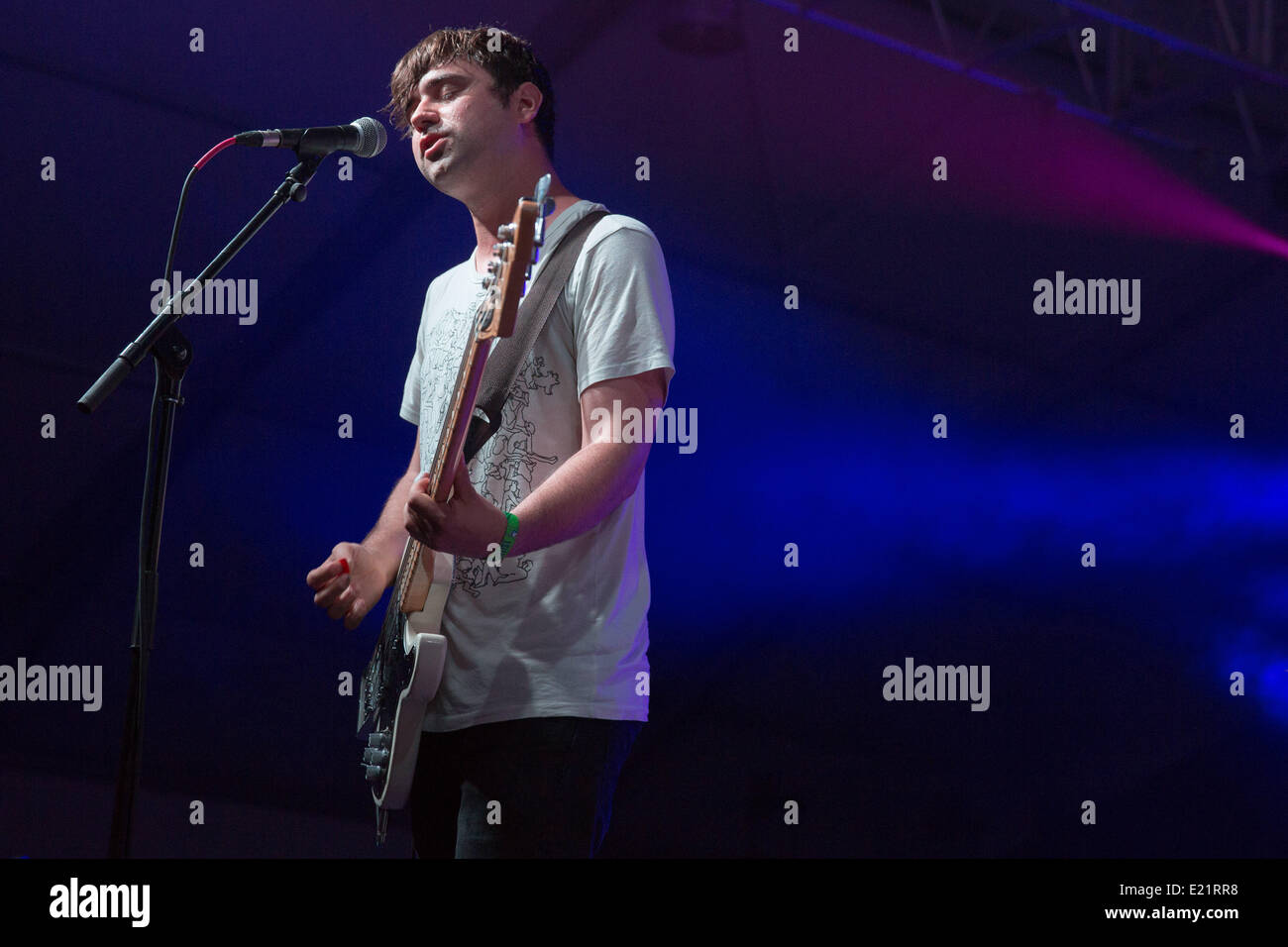 Manchester, Tennessee, USA. 12th June, 2014. Bassist TJ DUKE of the ...