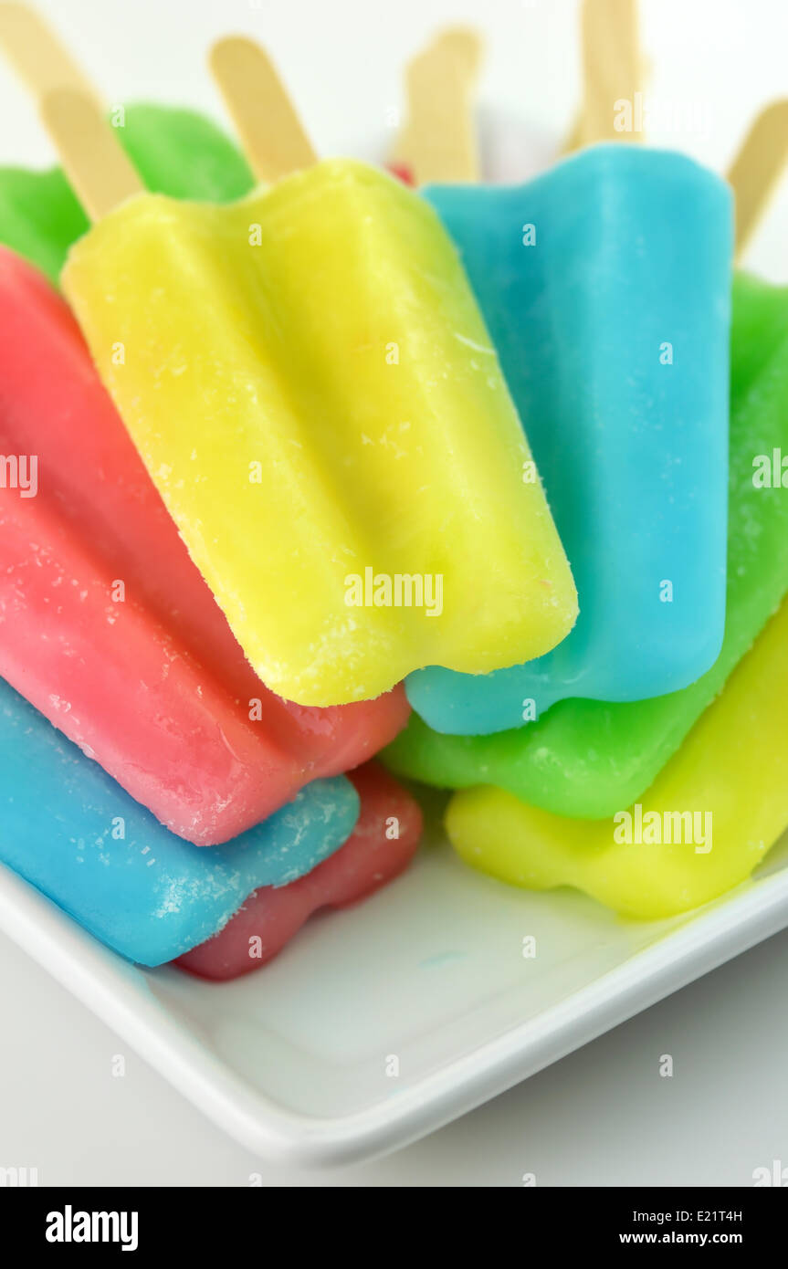 colorful ice cream pops Stock Photo - Alamy