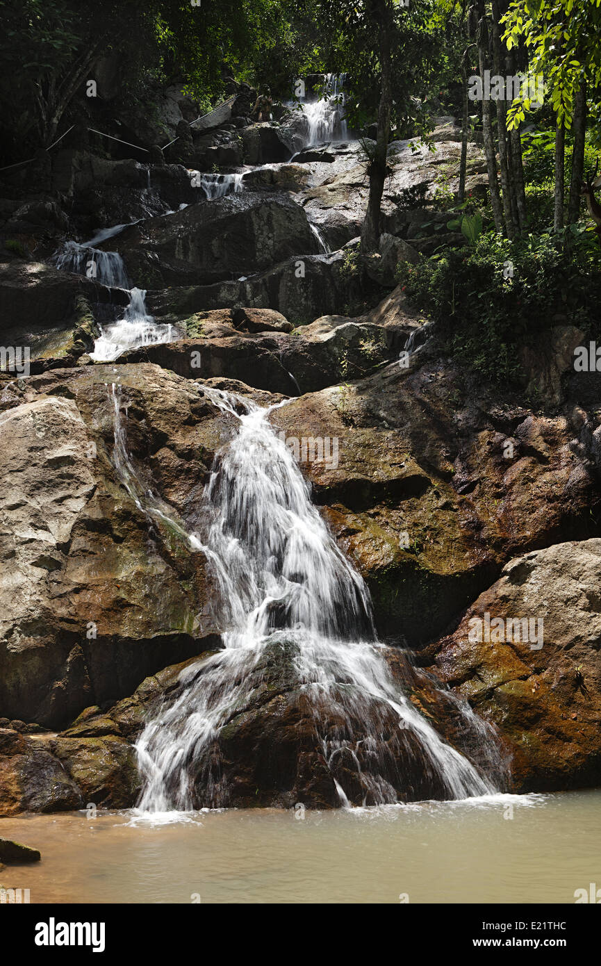 Waterfall on Koh Samui island Stock Photo - Alamy