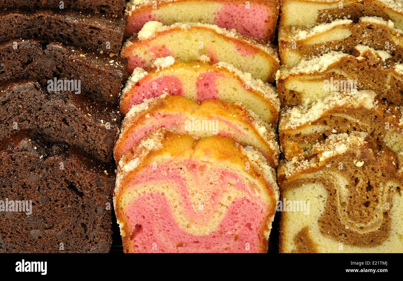 assortment of loaf cake slices Stock Photo - Alamy