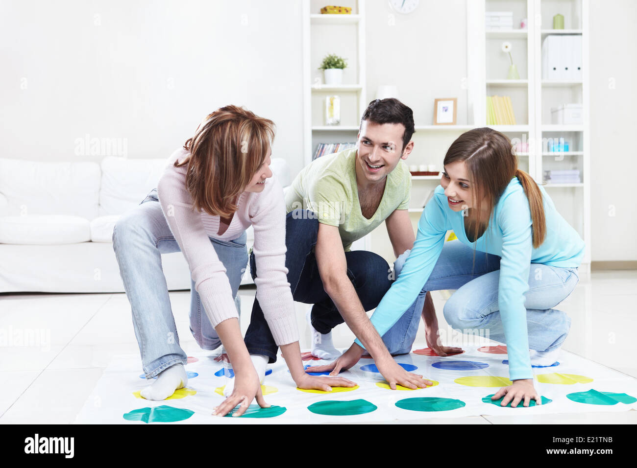 Playing twister hi-res stock photography and images - Alamy
