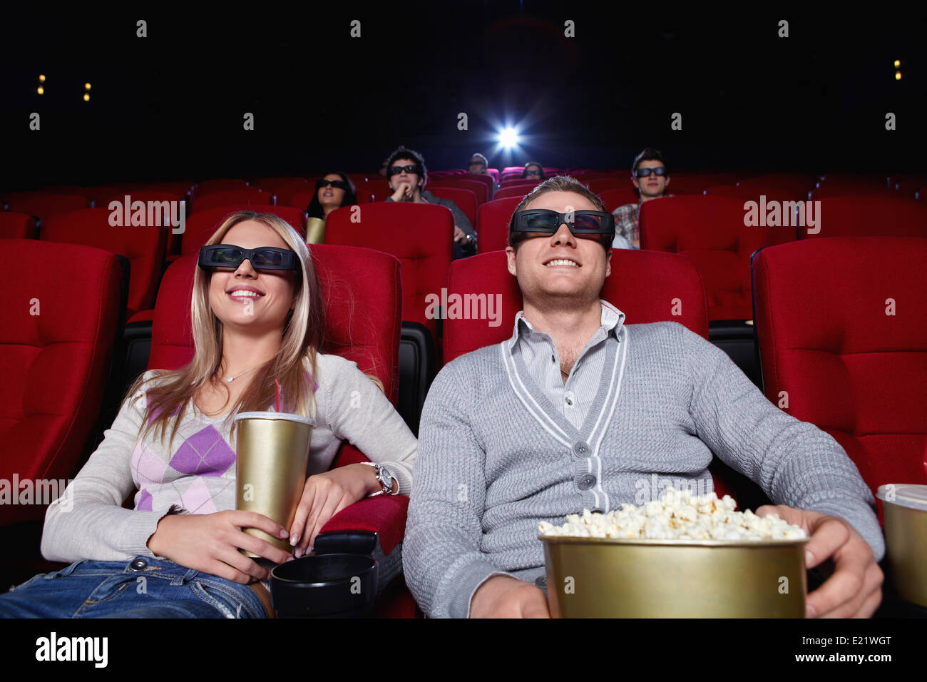 Crowd people audience sitting cinema movies hi-res stock photography ...
