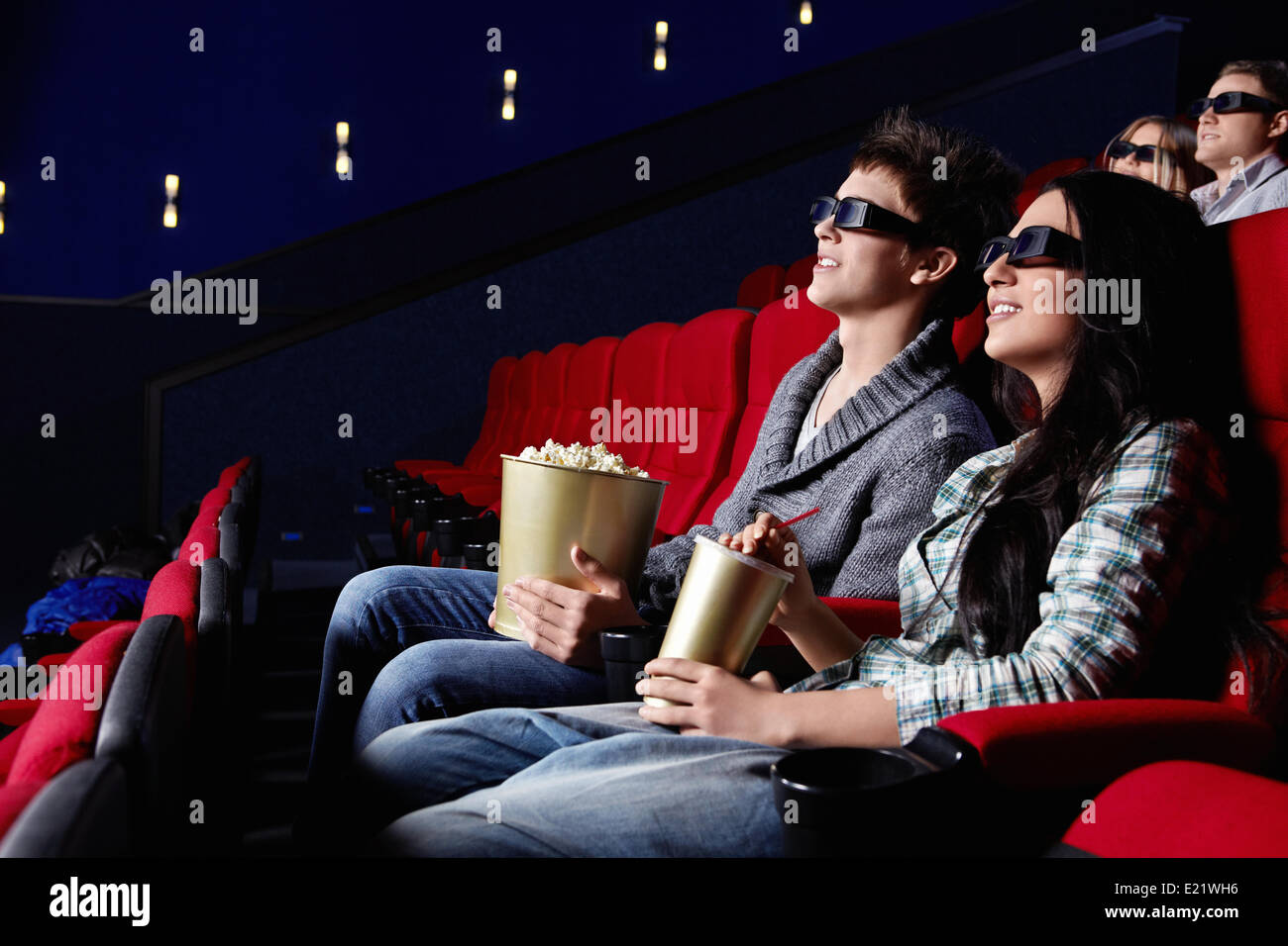 People in the cinema Stock Photo - Alamy