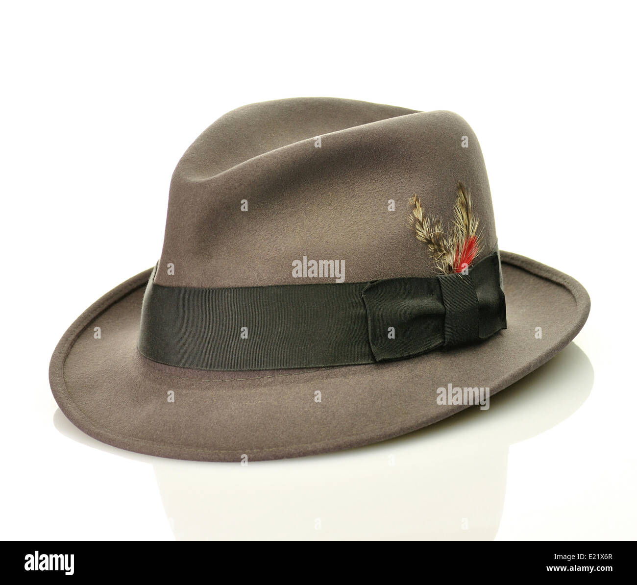 vintage gray hat Stock Photo - Alamy