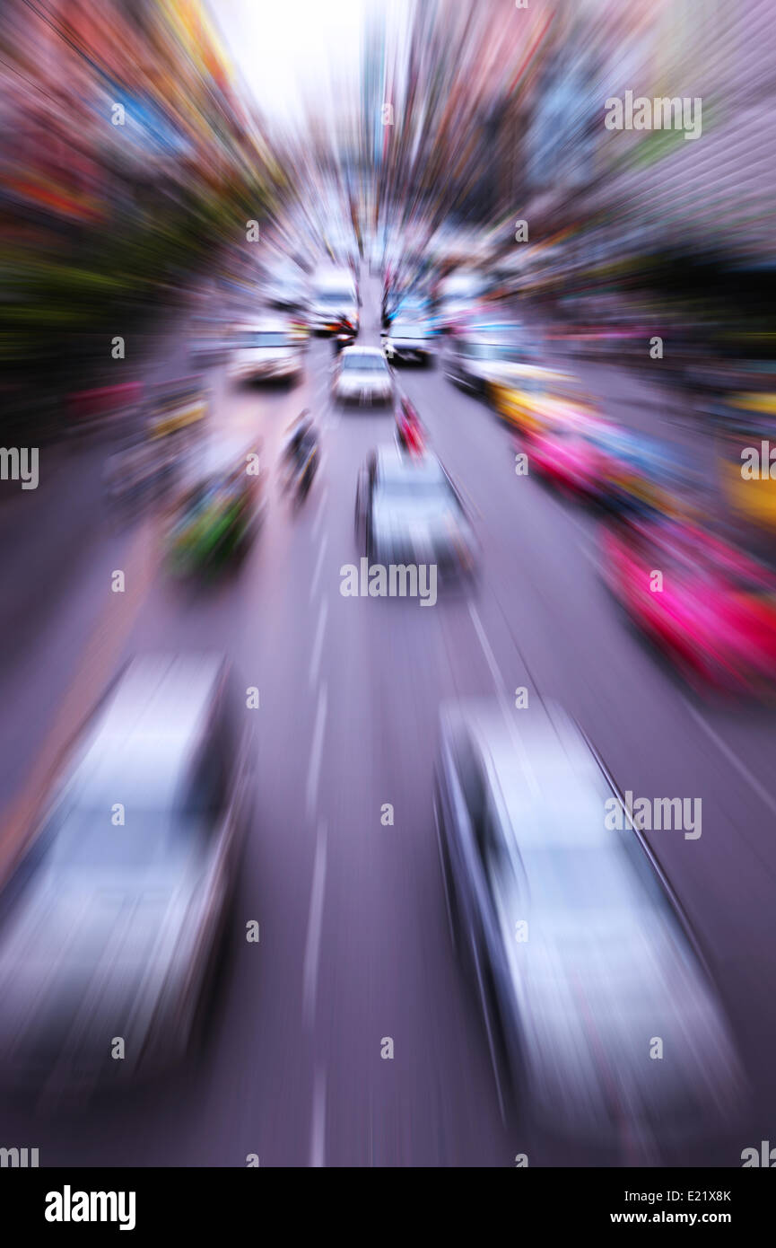 Fast cars moving Stock Photo - Alamy