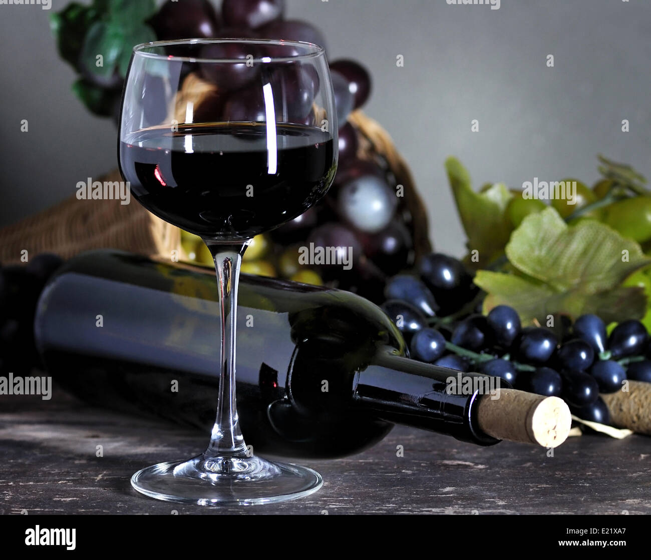 red wine composition Stock Photo - Alamy