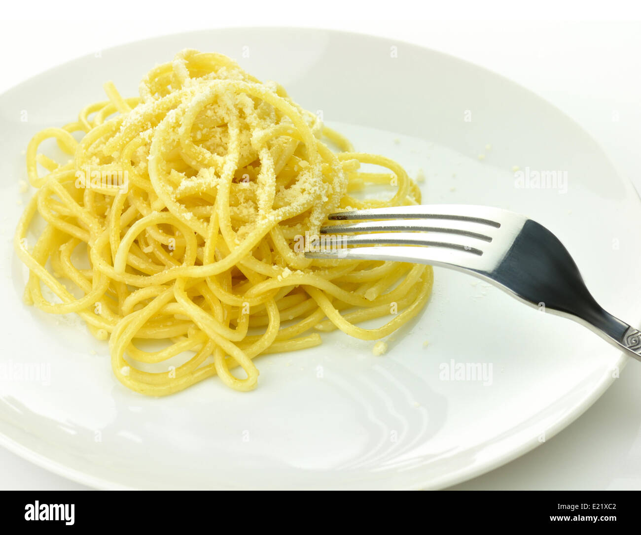 spaghetti with fork Stock Photo - Alamy