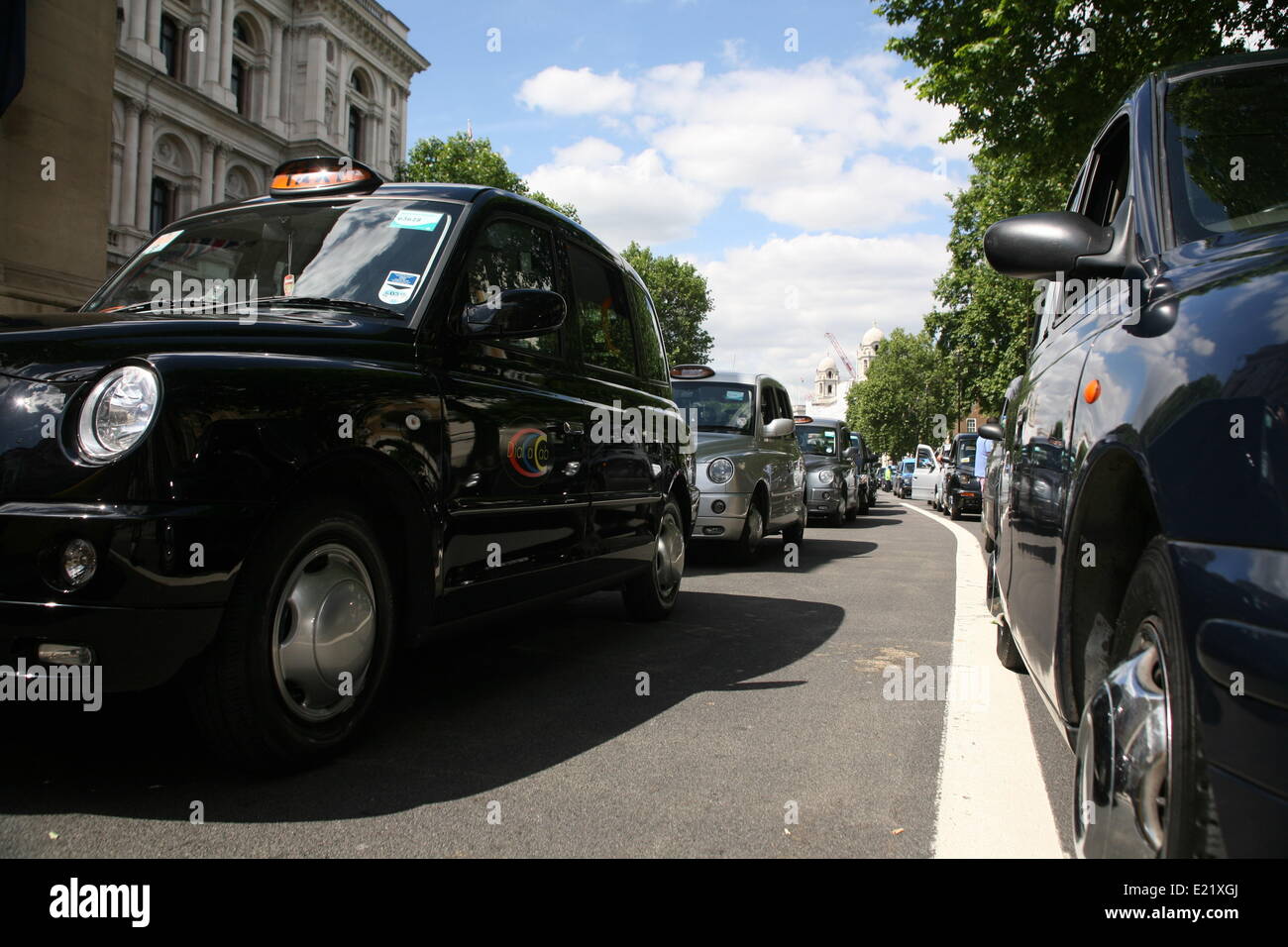Uber london 2014 protest hi-res stock photography and images - Alamy