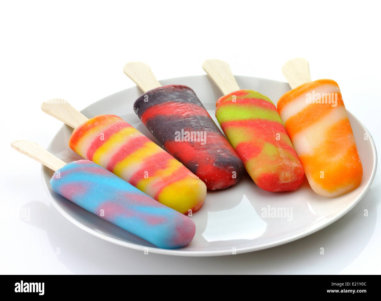 colorful ice cream pops Stock Photo - Alamy