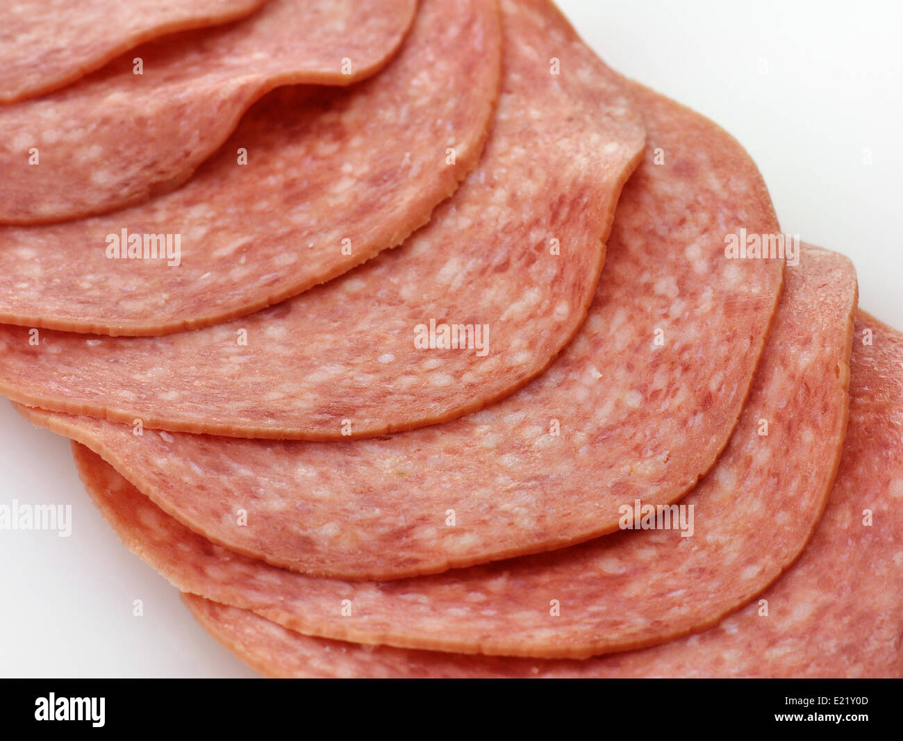 Sliced of salami hi-res stock photography and images - Alamy