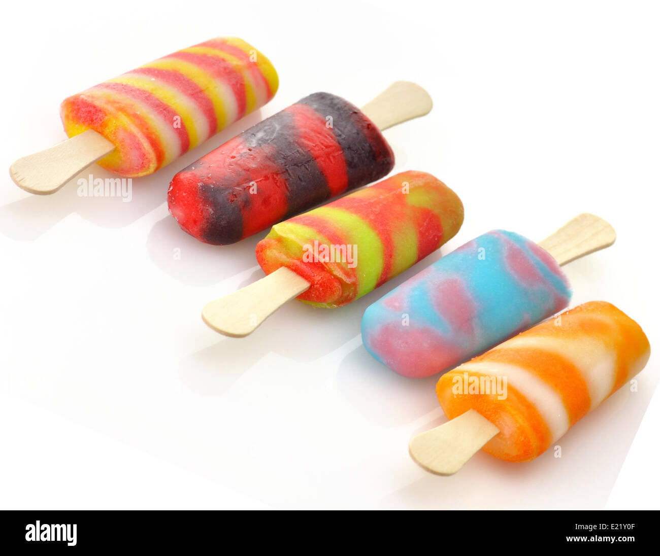 colorful ice cream pops Stock Photo - Alamy