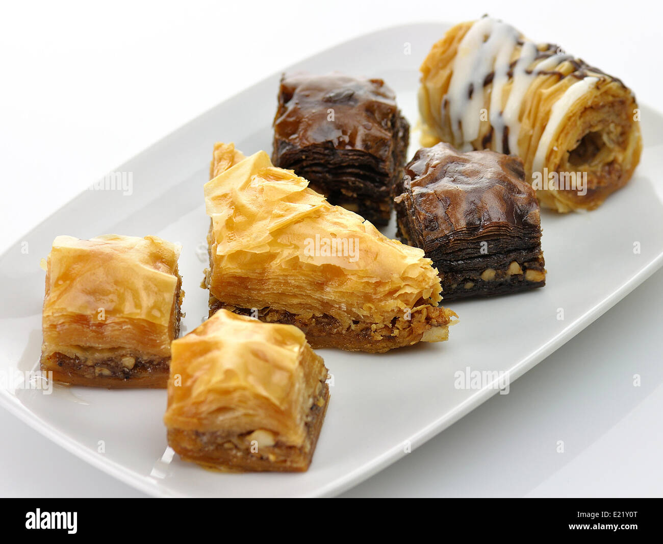 fresh baklava assortment Stock Photo - Alamy