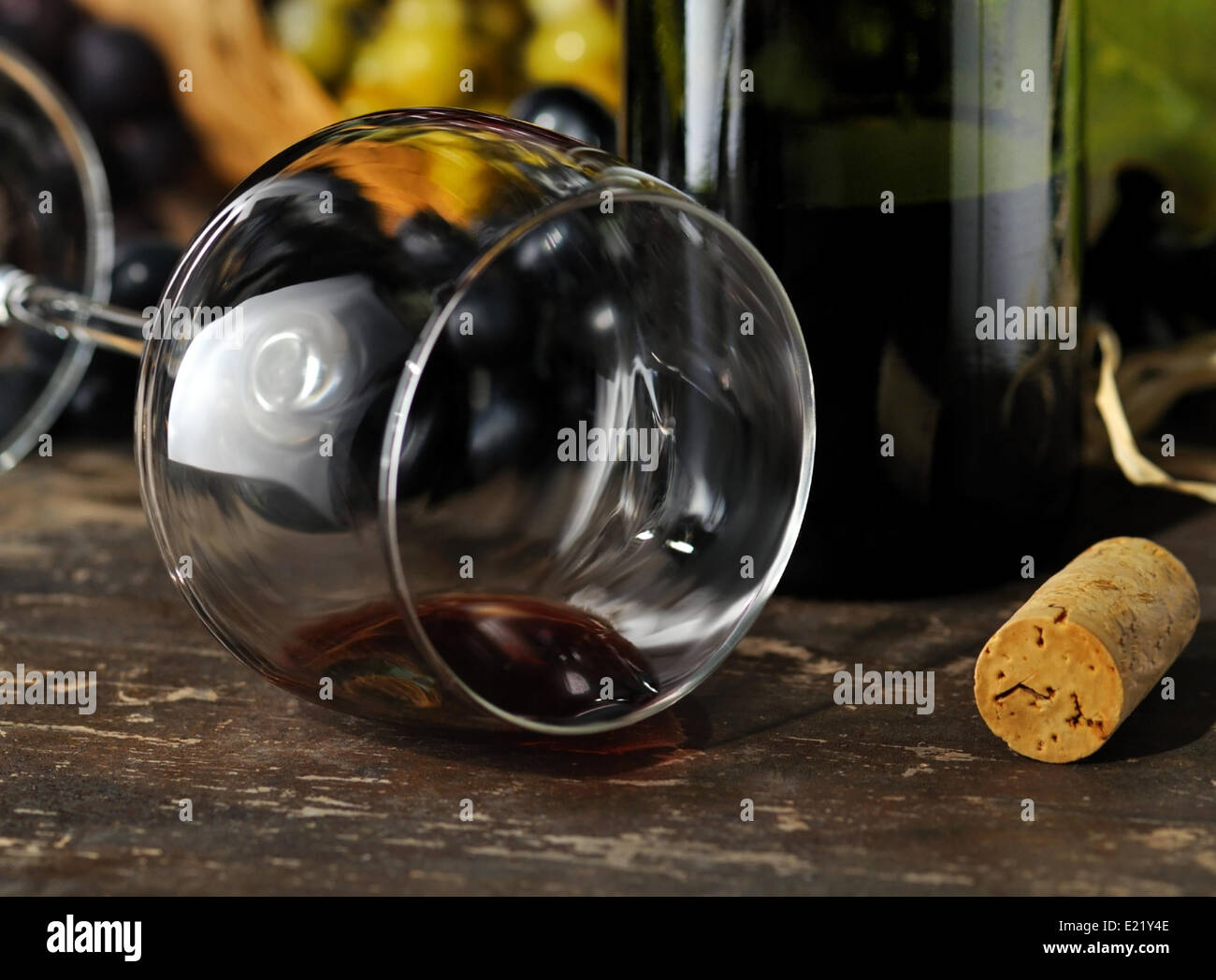 Spilled red wine Stock Photo - Alamy