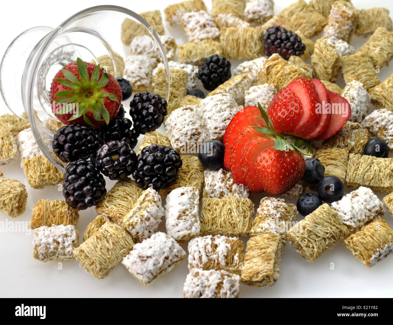 Shredded Wheat Cereal Stock Photo - Alamy
