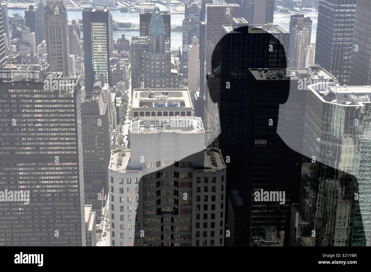 Man at Window Stock Photo - Alamy