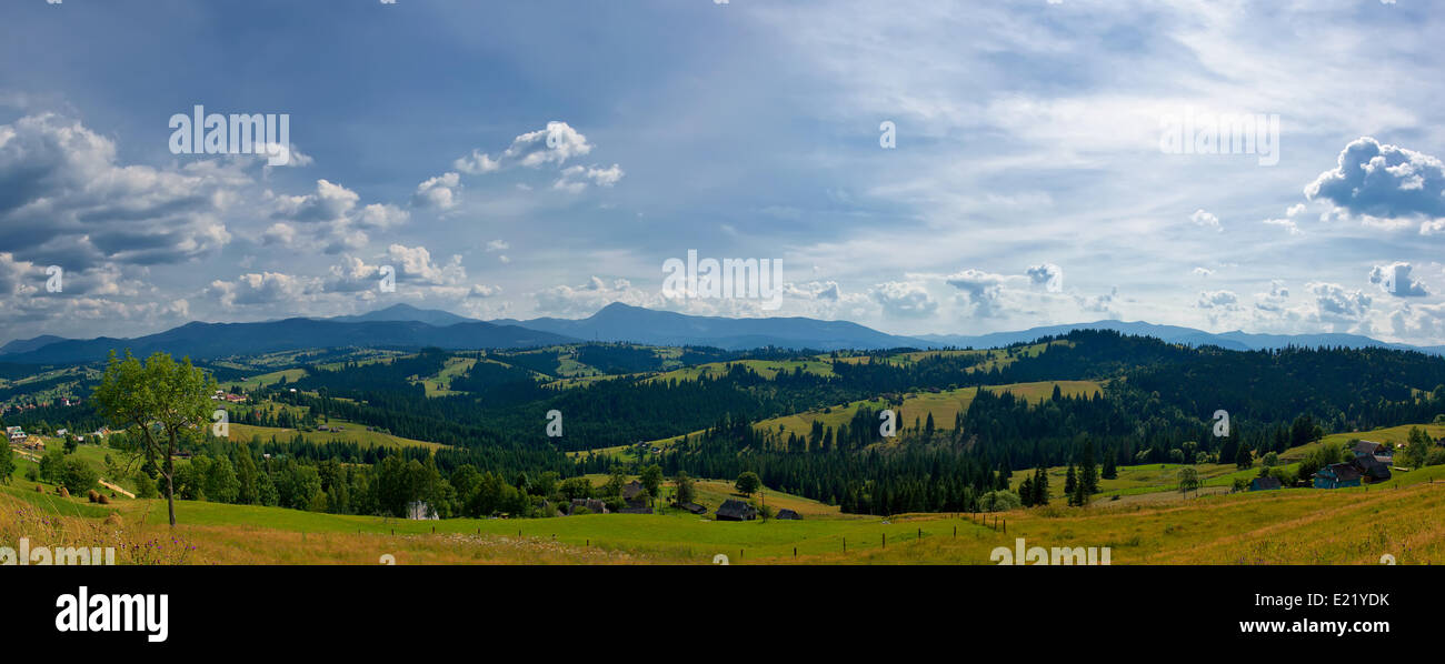 panoramic view of country landscape Stock Photo - Alamy