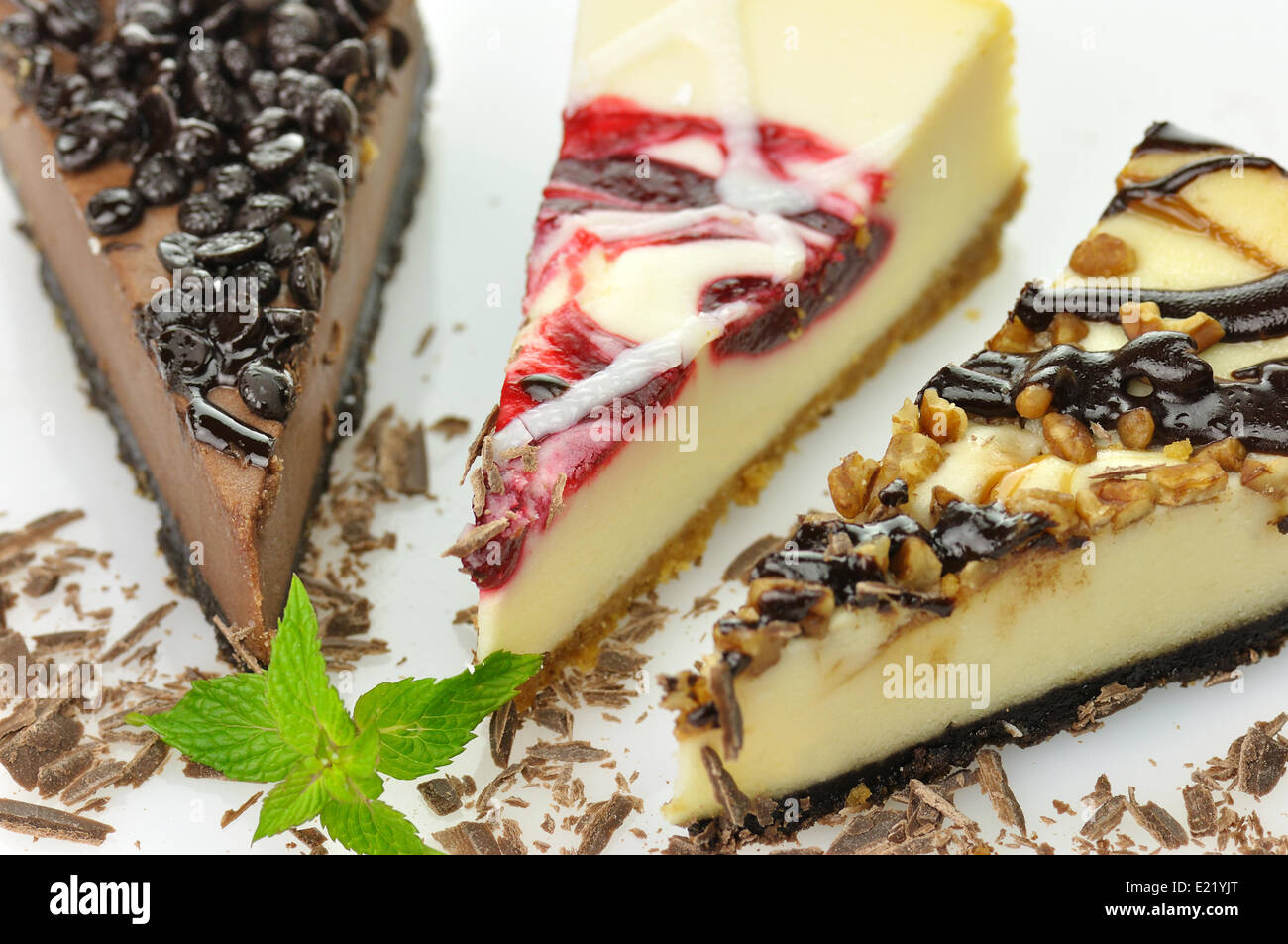 Cheesecake slices hi-res stock photography and images - Alamy