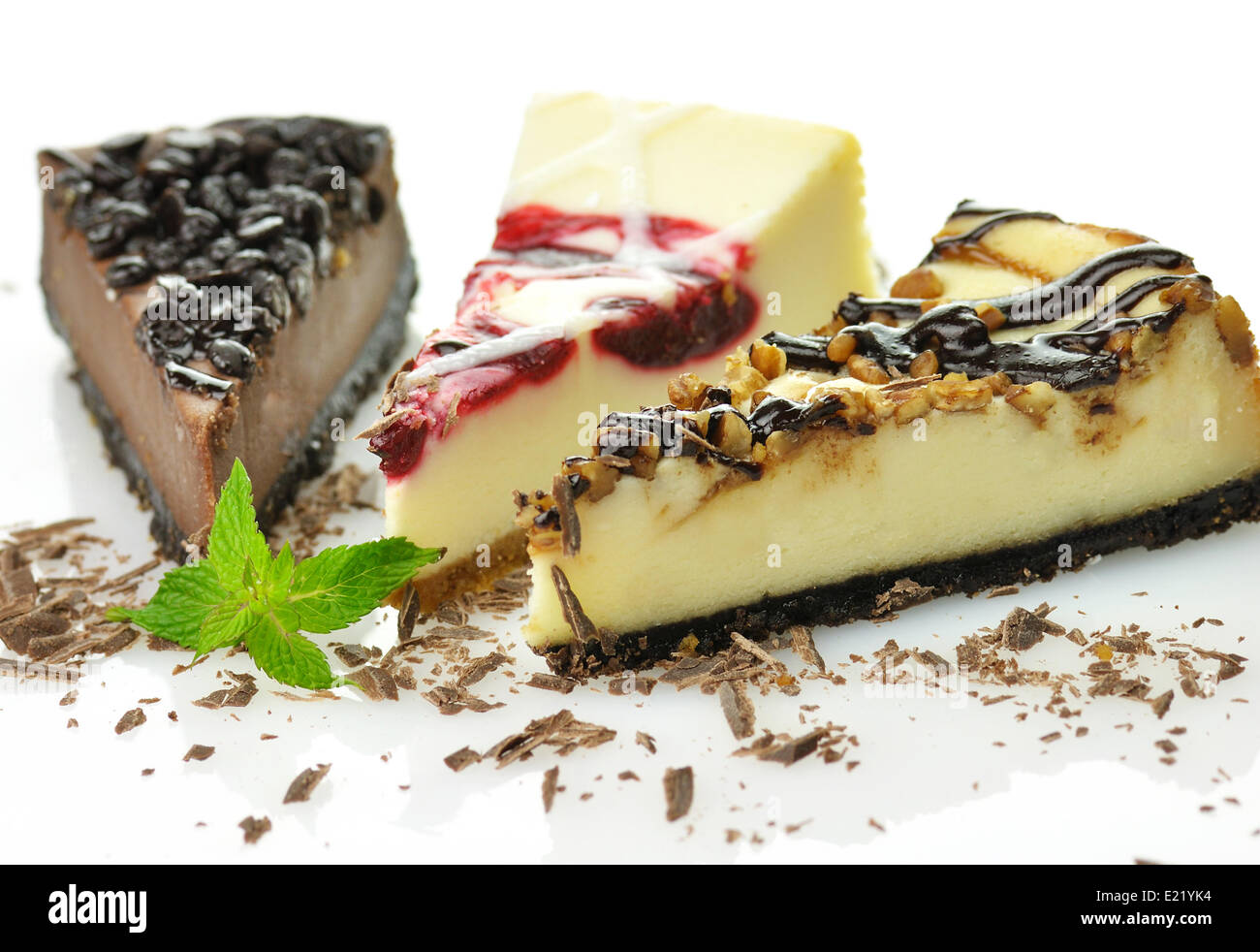 slices of cheesecakes Stock Photo - Alamy