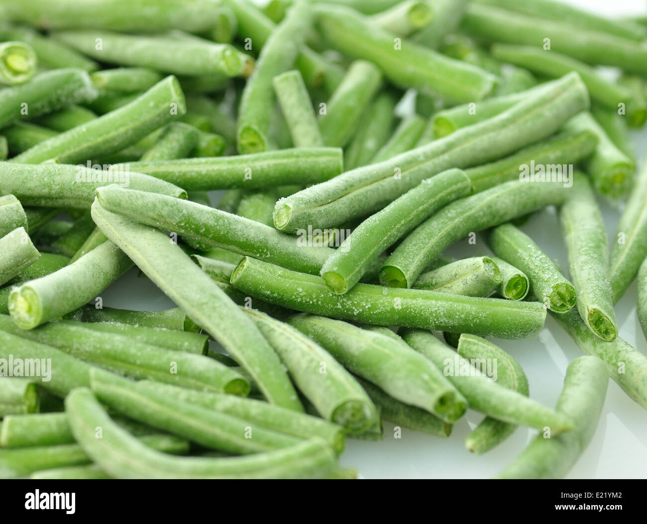 frozen Green beans Stock Photo - Alamy