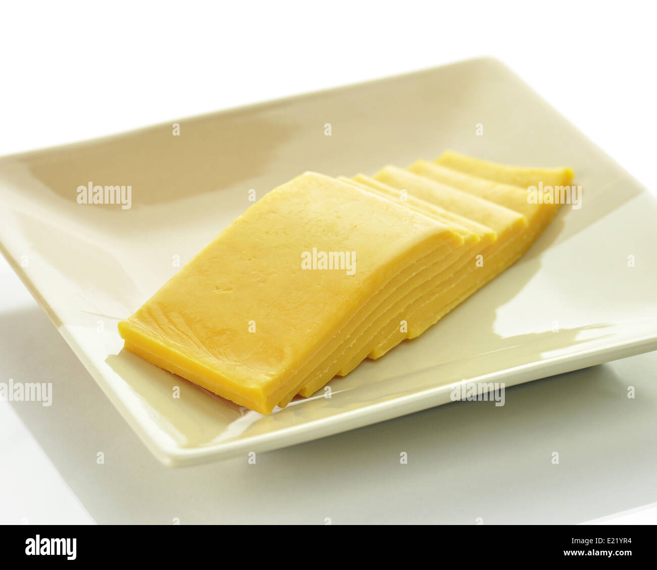 Stack thin swiss cheese slices hi-res stock photography and images - Alamy