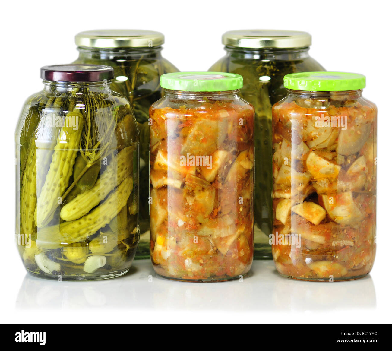 homemade preserved vegetables Stock Photo - Alamy