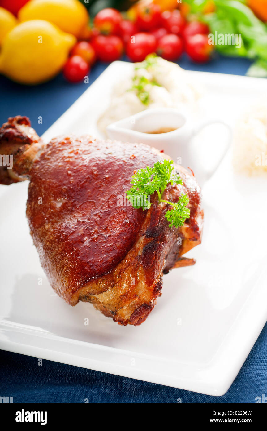 Original german bbq pork hi-res stock photography and images - Alamy